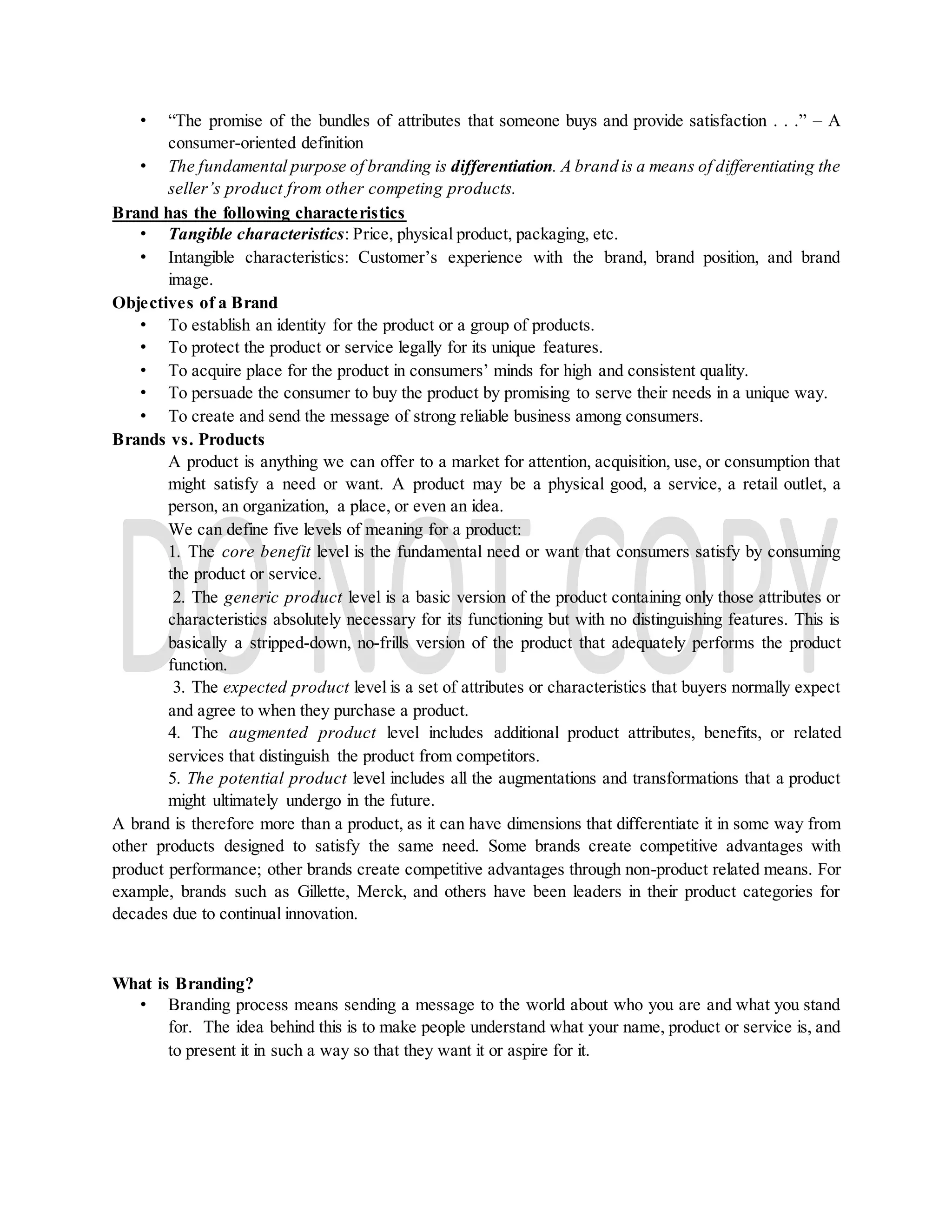 strategic brand management - Tribhuvan University MBS 4th semester | DOCX