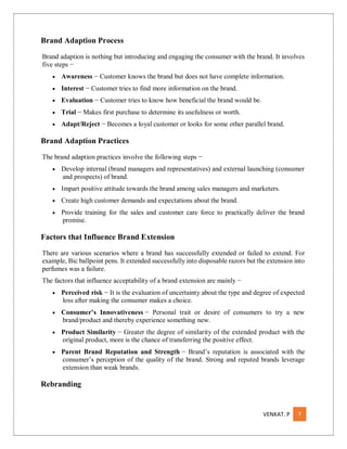 Brand Architecture & Brand Extension Stratagies | PDF