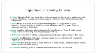 Brand management unit 1 | PPTX