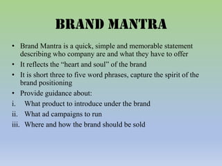 Brand mantra | PDF