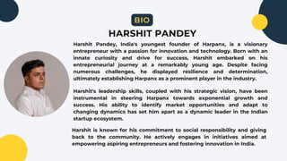 Harshit pandey- HARPANX FOUNDER INDIA'S YOUNGEST ENTREPRENEUR | PDF