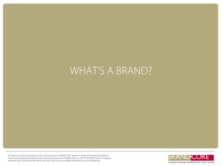 Brand Methodology Brandcore | PDF