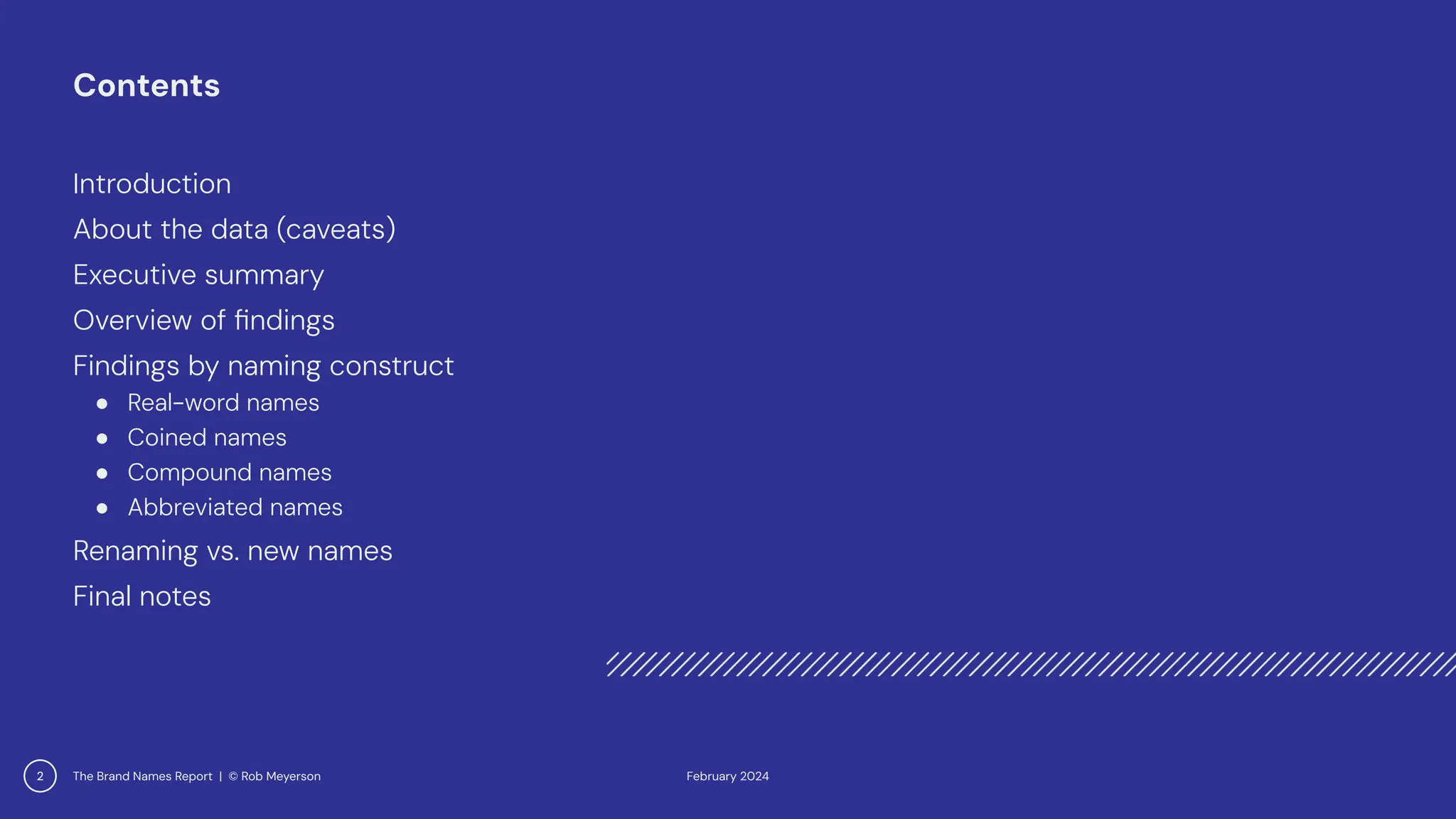 The Brand Names Report 2024, created by Rob Meyerson | PPT