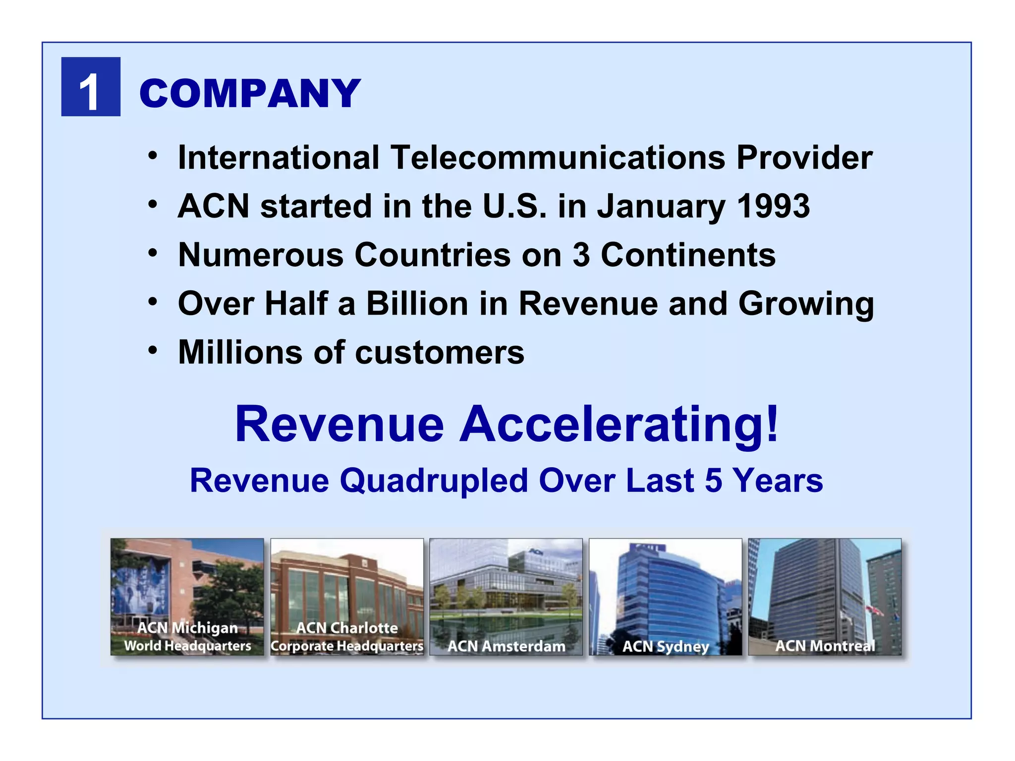 ACN Business Opportunity Presentation | PPT | Business | Business and Finance