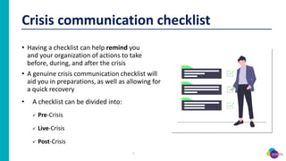 Brandnow.asia: Crisis communication checklist | PDF