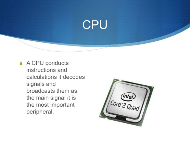 Brandon cisco unit 3 components of a computer technical | PPT