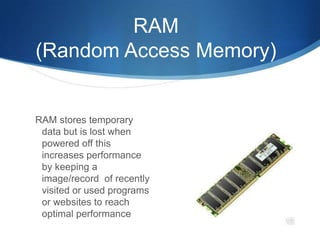 Brandon cisco unit 3 components of a computer technical | PPTX