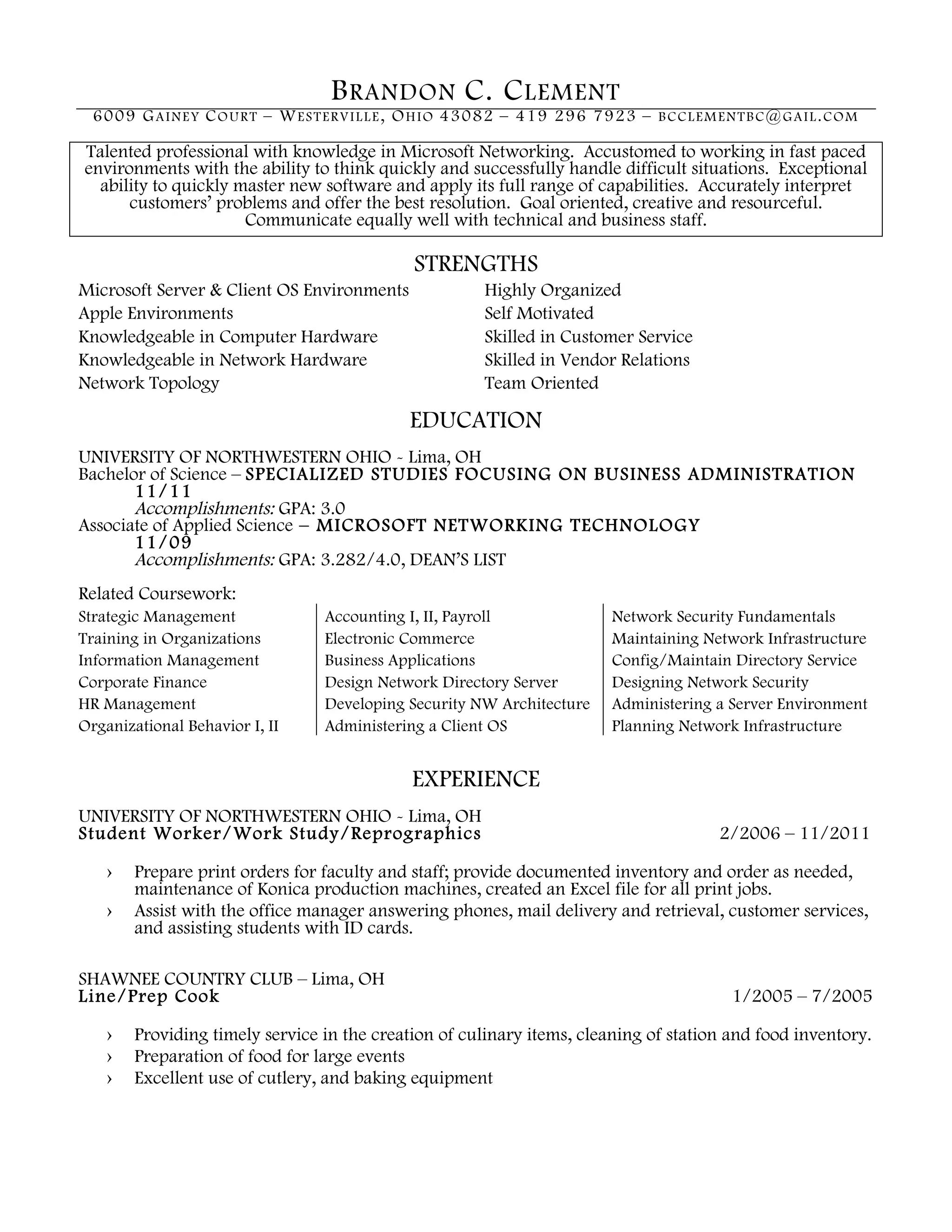 Brandon Clement | PDF