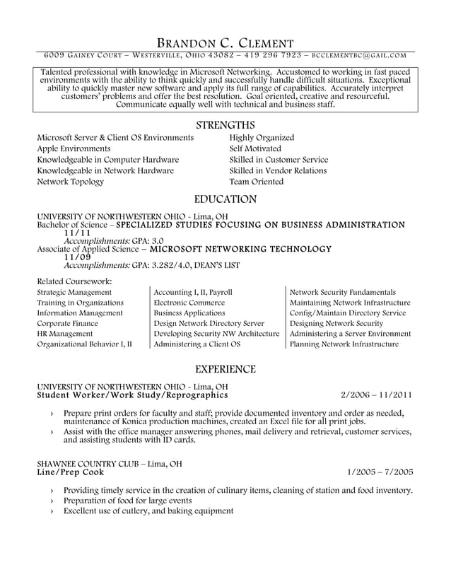 Brandon Clement | PDF | Computing | Technology & Computing