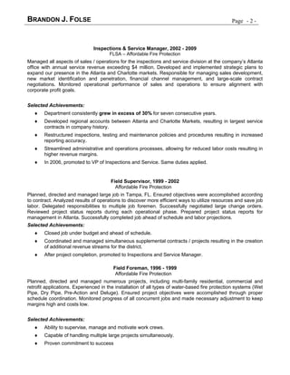 Brandon Folse Resume 10132010 | PDF