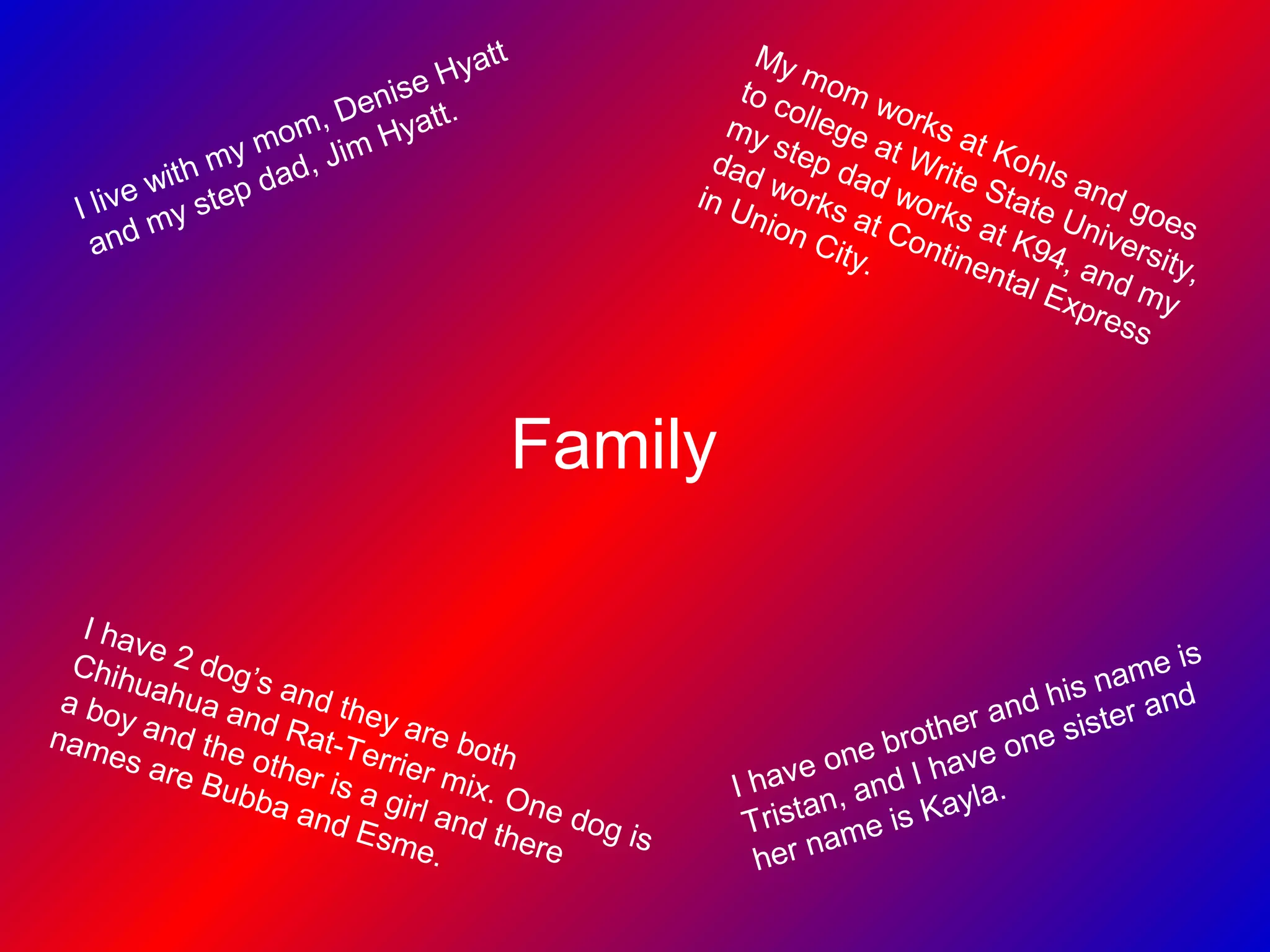 Brandon Fullenkamp About Me PowerPoint | PPT