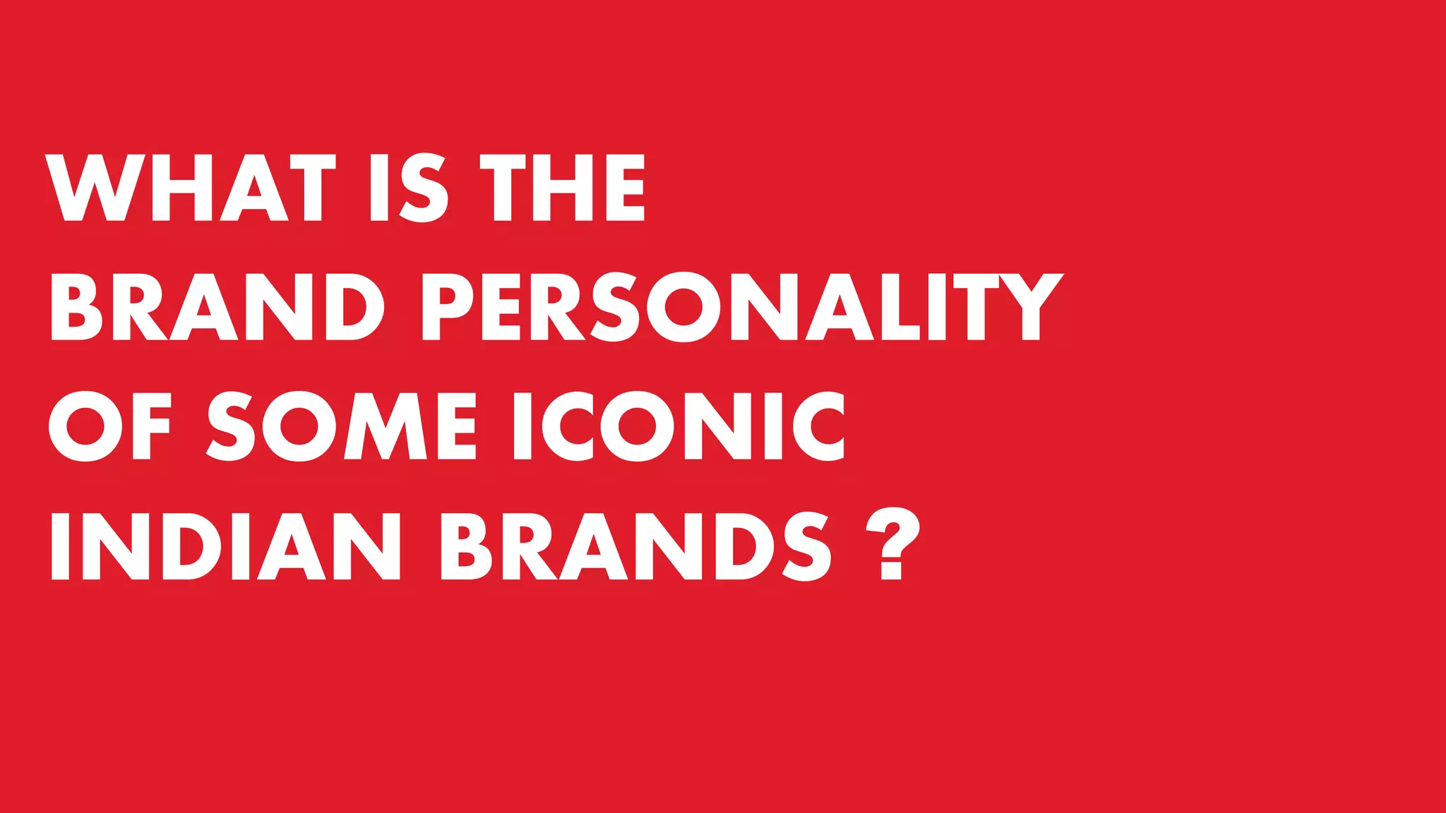 Brand Personality Framework | PPTX