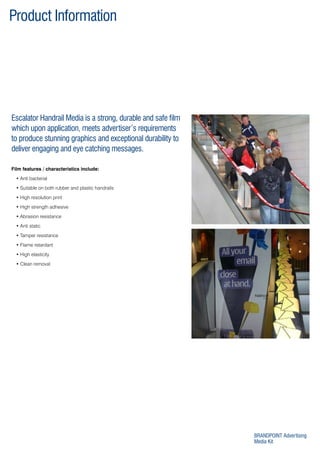 Brandpoint Advertising Escalator Handrail Media Kit English | PDF