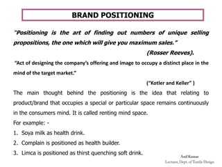 Brand Study I Positioning I Reposition | PPT