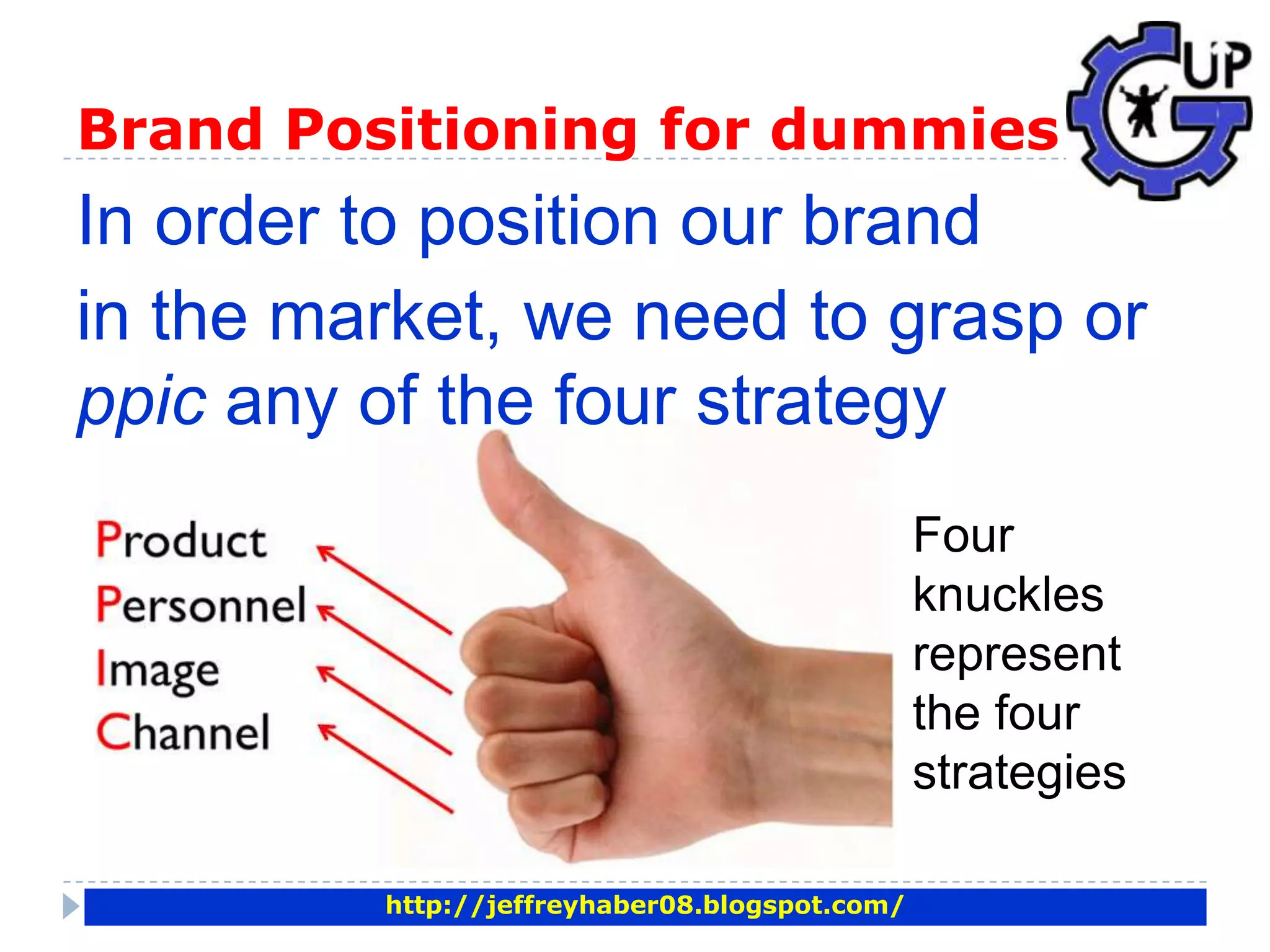 Brand positioning for dummies | PPTX