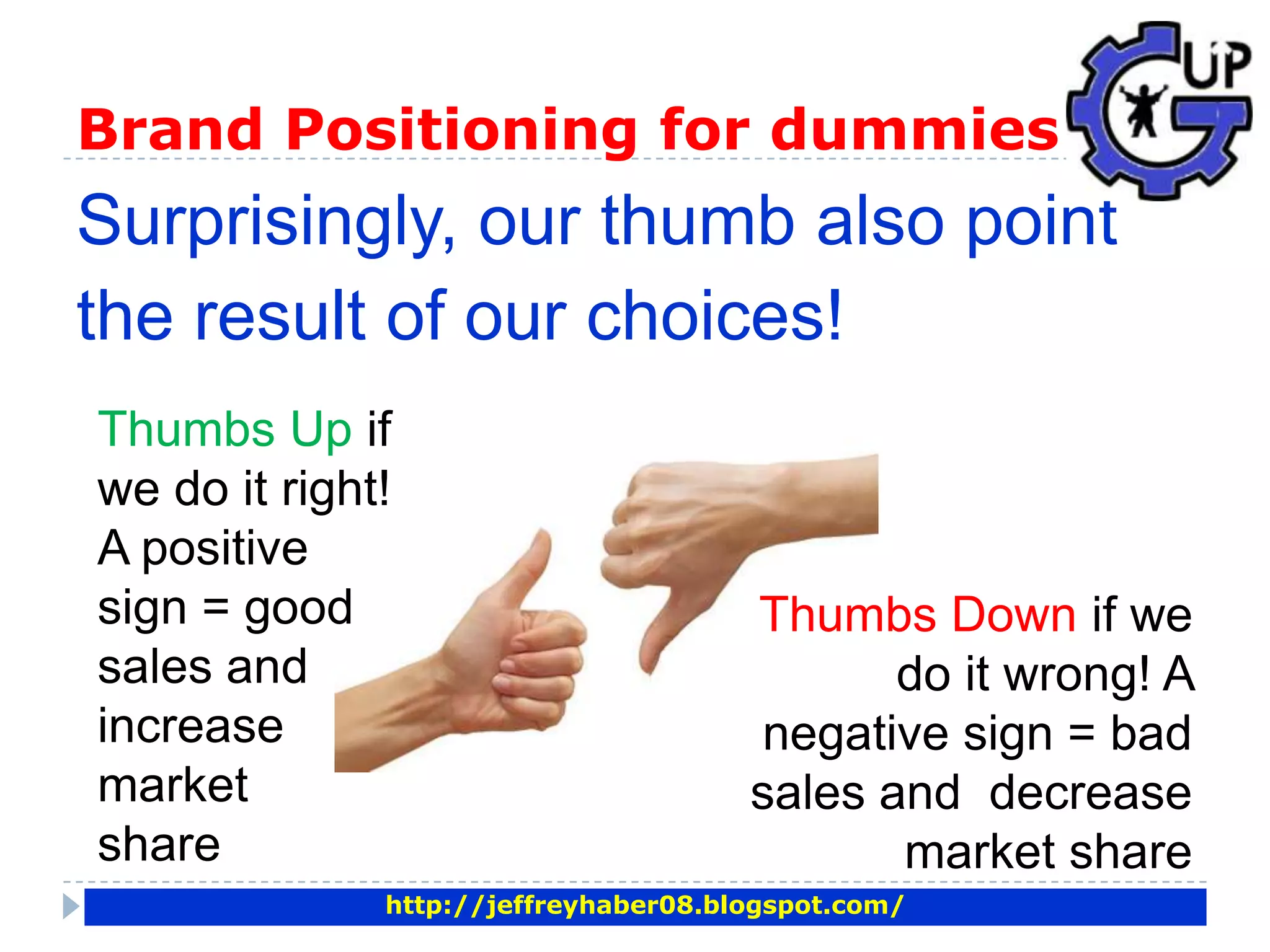Brand positioning for dummies | PPTX