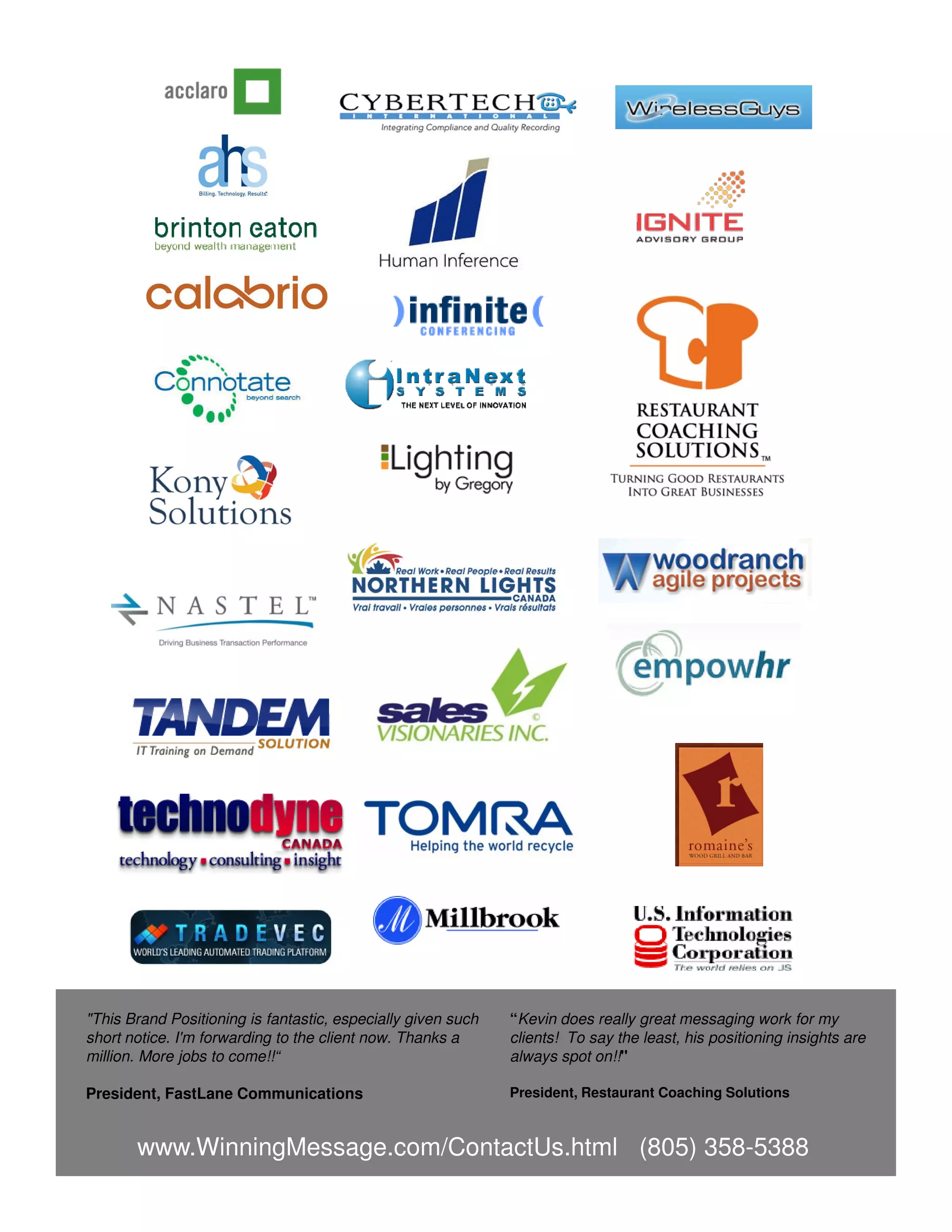 Brand positioning program flier new | PDF