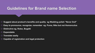 Branding decision | PPT