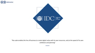 No code application development | WEM APAC | PPT