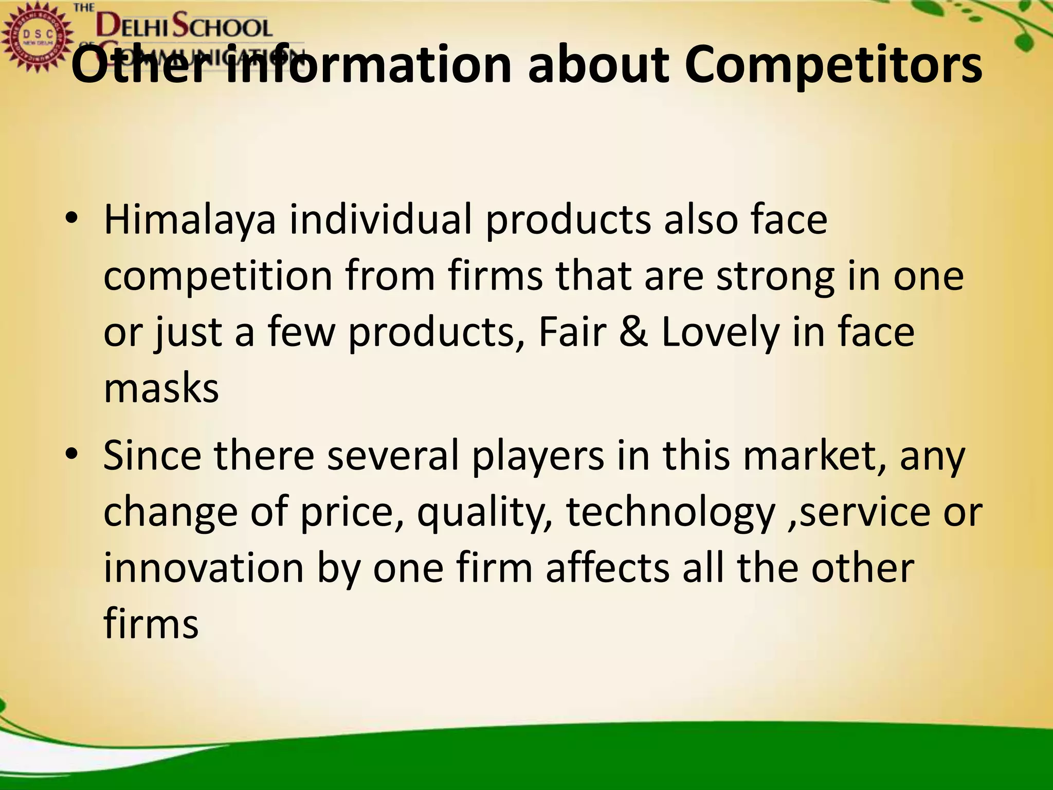 Brand presentation - Himalaya Herbals | PPTX