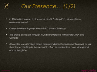 Brand presentation NSL | PPT