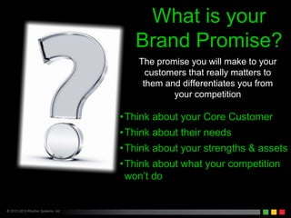 Brand Promise and Core Customer | POTX