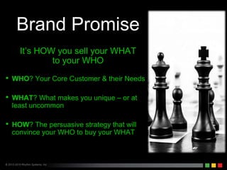 Brand Promise and Core Customer | POTX