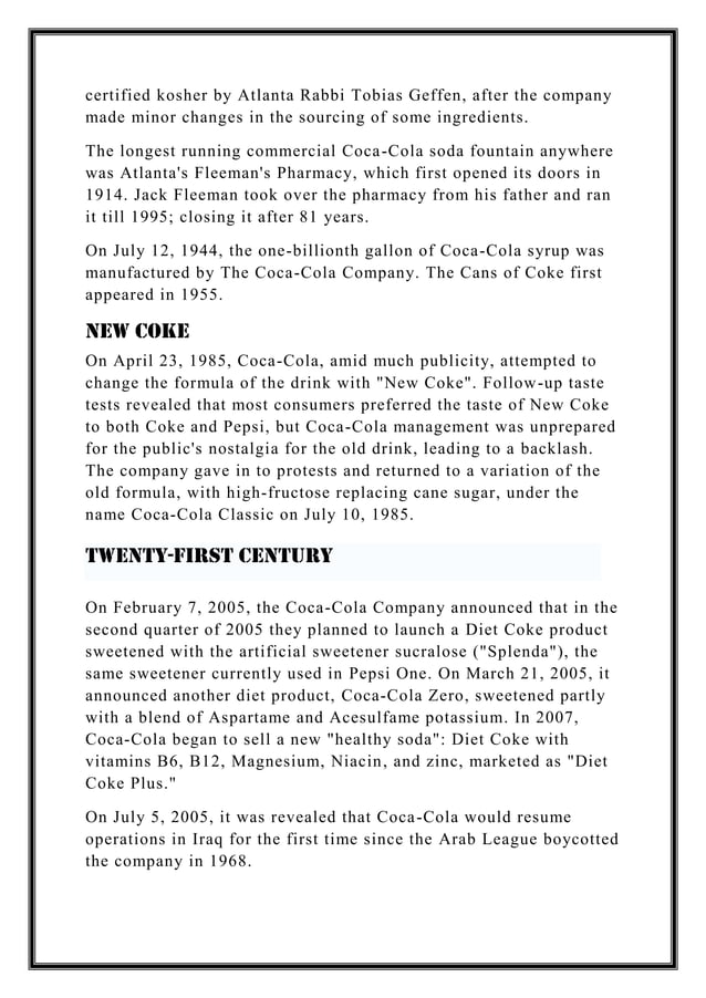 Brand Rivalries: Pepsi Vs Coca- Cola-Cbse class 12 Entrepreneurship ...