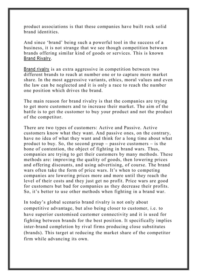 Brand Rivalries: Pepsi Vs Coca- Cola-Cbse class 12 Entrepreneurship ...