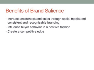 Brand salience in digital world | PPT | Free Download