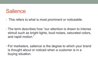 Brand salience in digital world | PPT