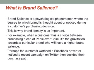 Brand salience in digital world | PPT
