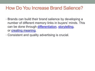 Brand salience in digital world | PPT