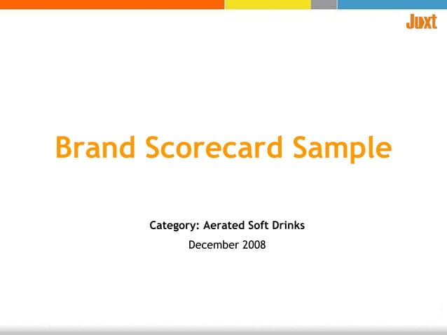 Brand Scorecard Brochure | PPT