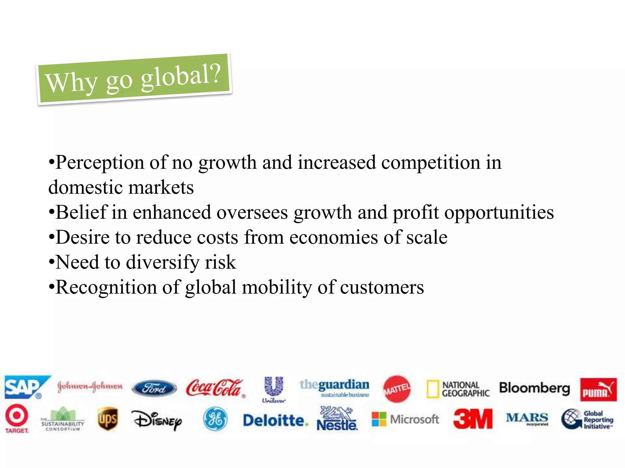 Brands go global | PPTX | Advertising Industry | Industries