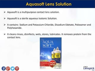 Different Types and Brands In Contact Lens Solution | PPTX