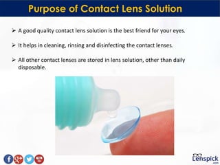 Different Types and Brands In Contact Lens Solution | PPTX