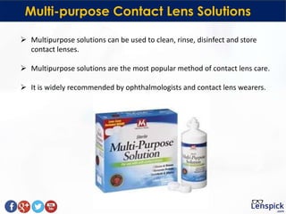 Different Types and Brands In Contact Lens Solution | PPTX