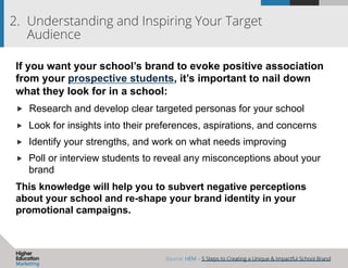 Create a Unique & Impactful School Brand | PDF