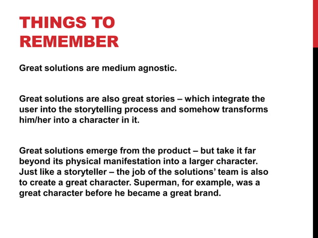 HOW TO CREATE GREAT BRAND SOLUTIONS! | PPT