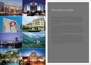 Fairmont Group Brands - Swissôtel, Fairmont, Raffles | PDF | Hotels and ...
