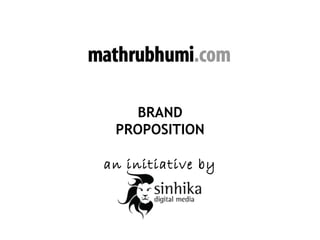 Brand strategy www.mathrubhumi | PPT