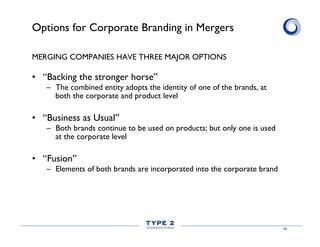 Brand Strategy and Mergers | PDF