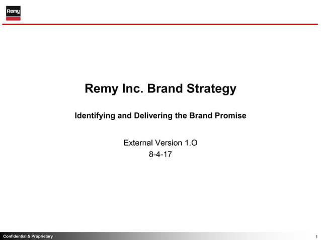 Brand strategy executive summary slideshare | PPTX