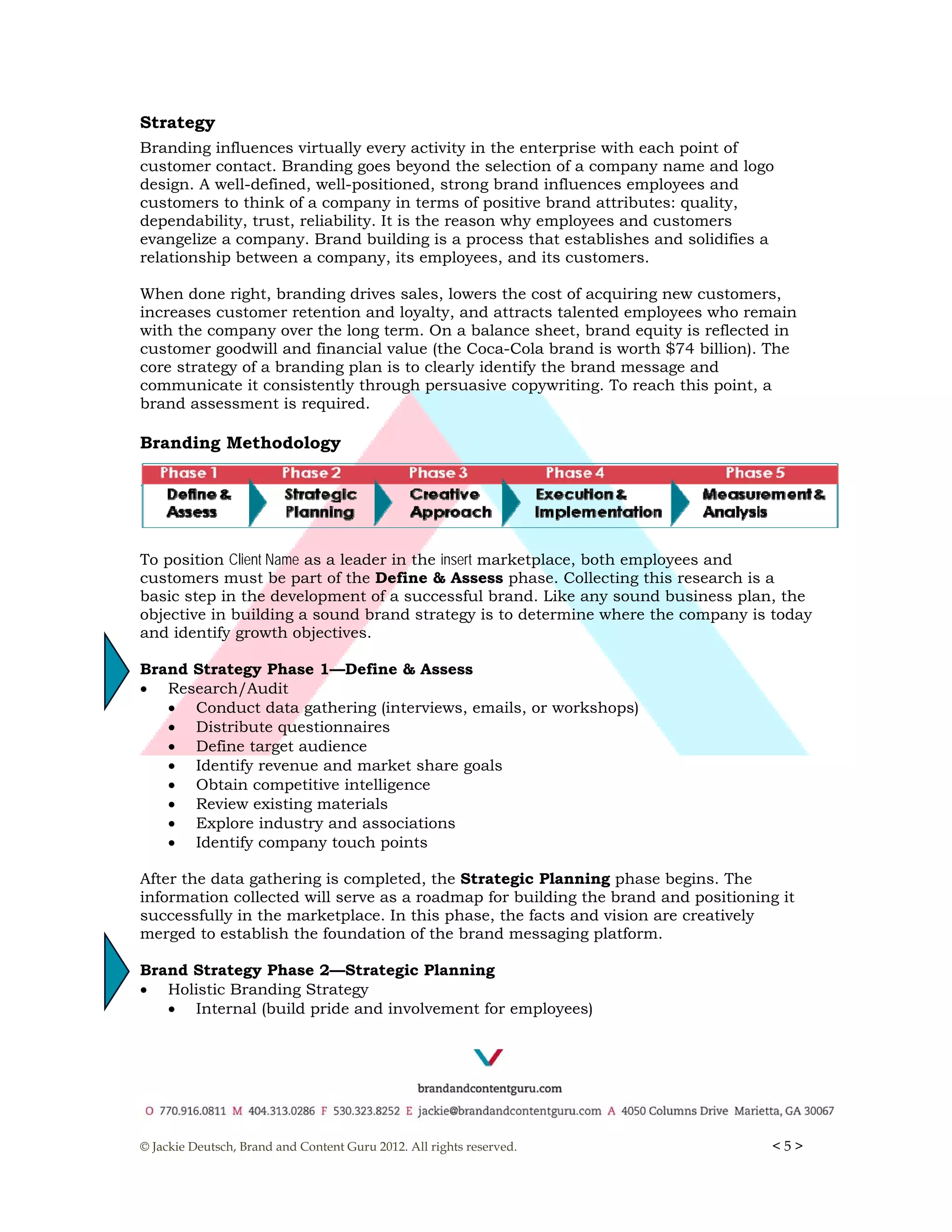 Brandstrategyplantemplate bacg | PDF