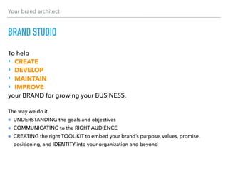 Brand studio for branding solutions | PDF