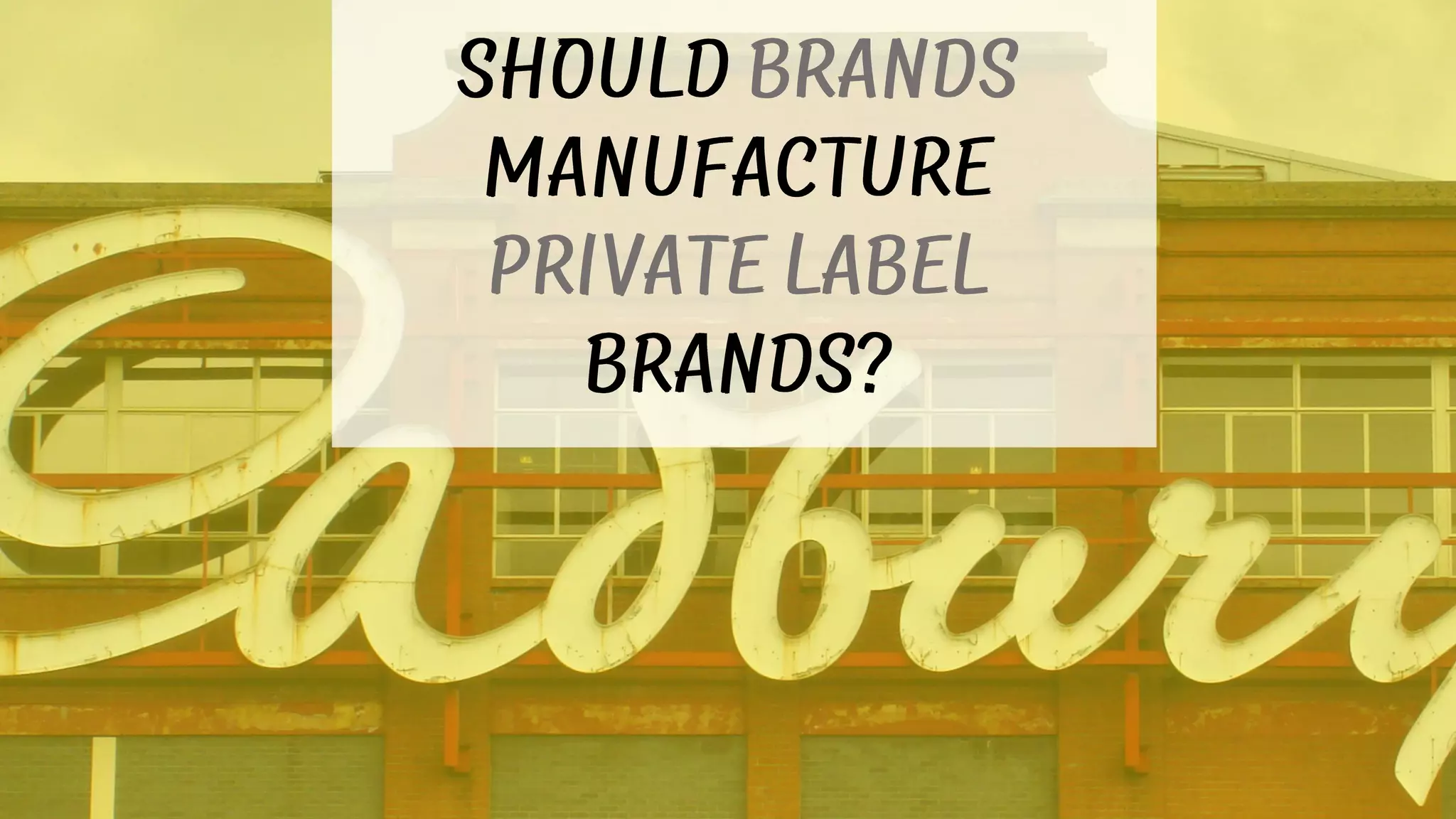 Brands vs private labels | PDF