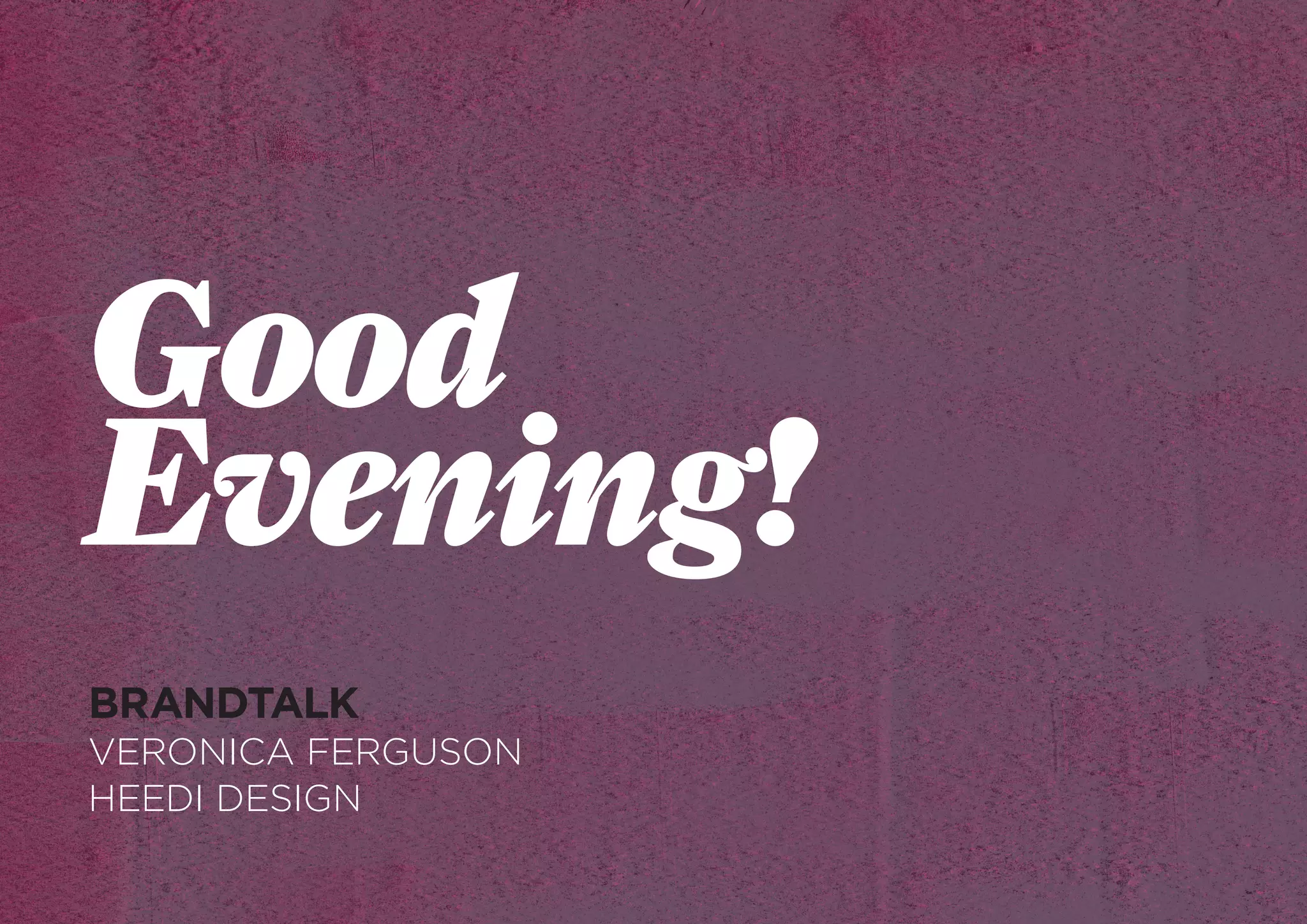 Primate Presents: Veronica Ferguson talks Brand | Campaigns for ...
