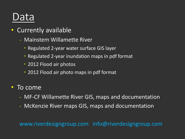 Willamette River Basin Inundation Mapping - Brandt | PPTX | Geography ...