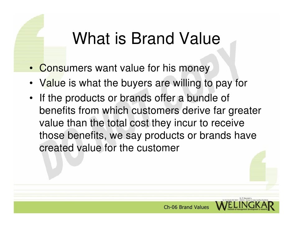 Brand Value
